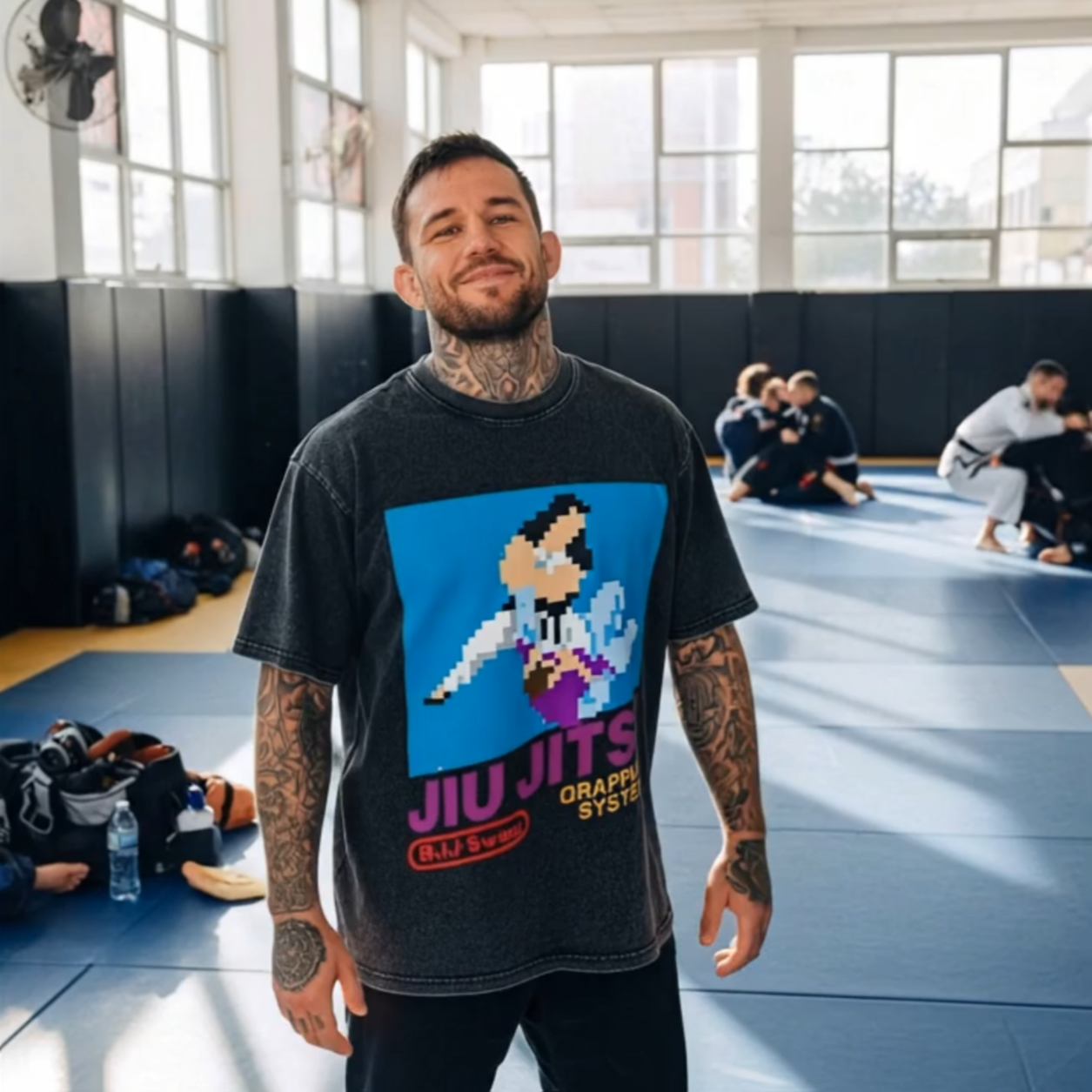 Acid-Washed Vintage Box Tees (Jiu Jitsu Designed T-Shirts) - BJJ Swag